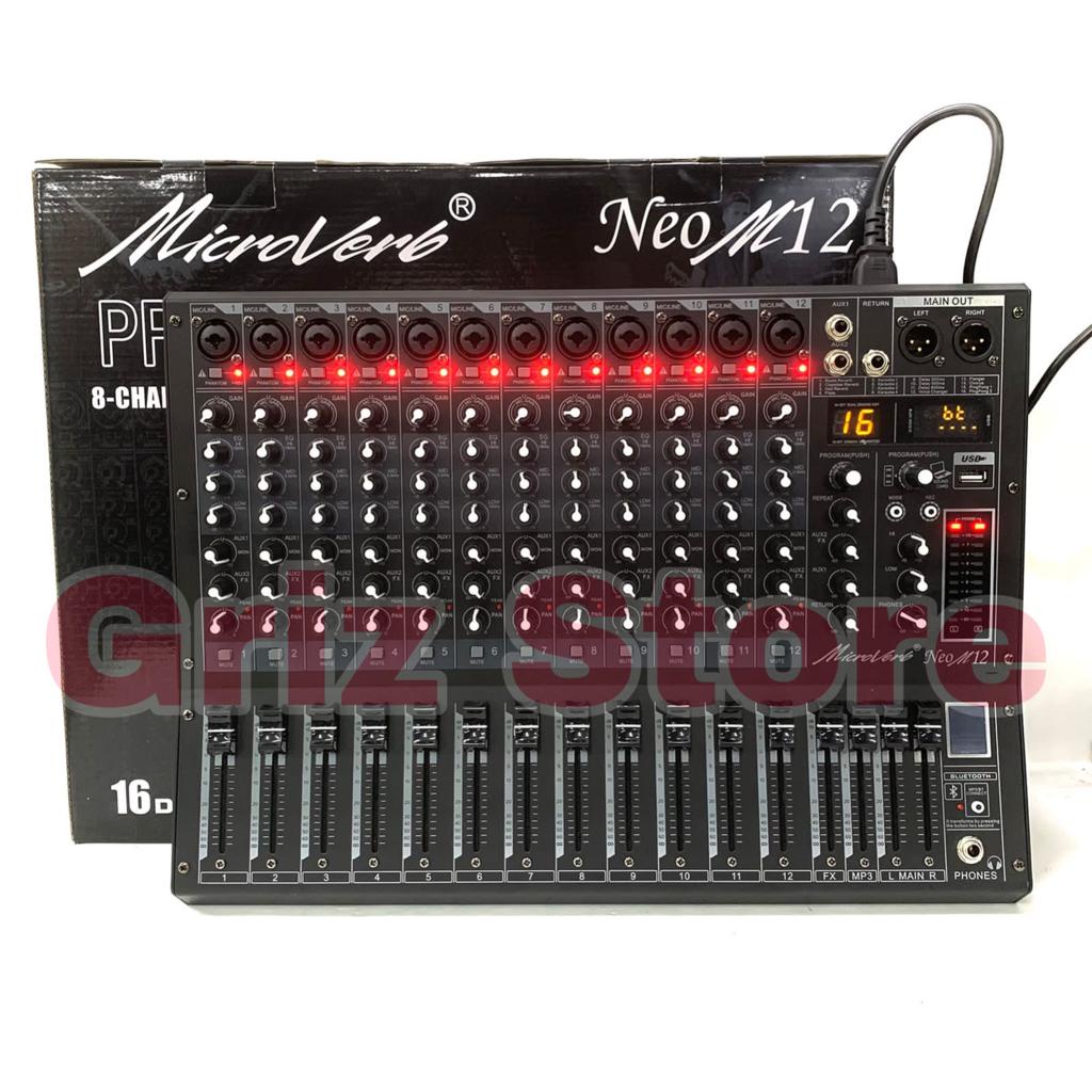 Jual MIXER MICROVERB NEO M12 / NEO M 12 CHANNEL SOUNDCARD NEOM12 ORIGINAL | Shopee Indonesia