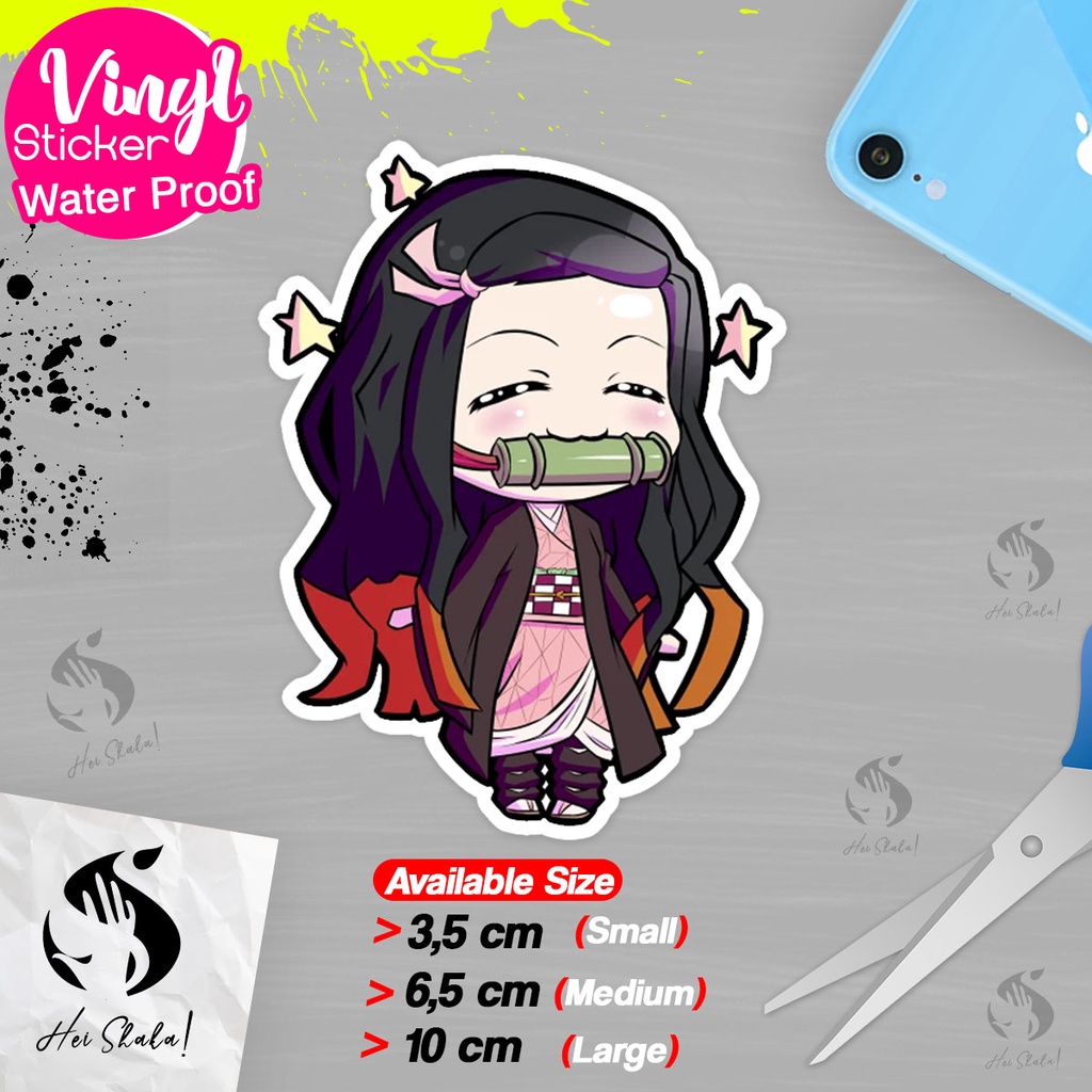 Jual Stiker Nazuko Kamado 006 Demon Slayer Kimetsu No Yaiba Sticker ...