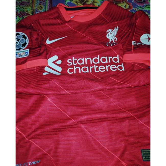 Jual JERSEY LIVERPOOL PLAYER ISSUE PATCH UCL (USED) | Shopee Indonesia