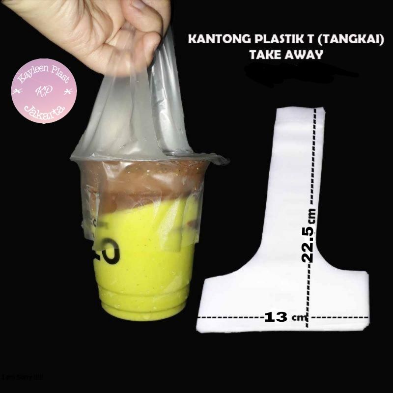 Jual Kantong Take Away Model T Cup Gelas Tenteng | Shopee Indonesia