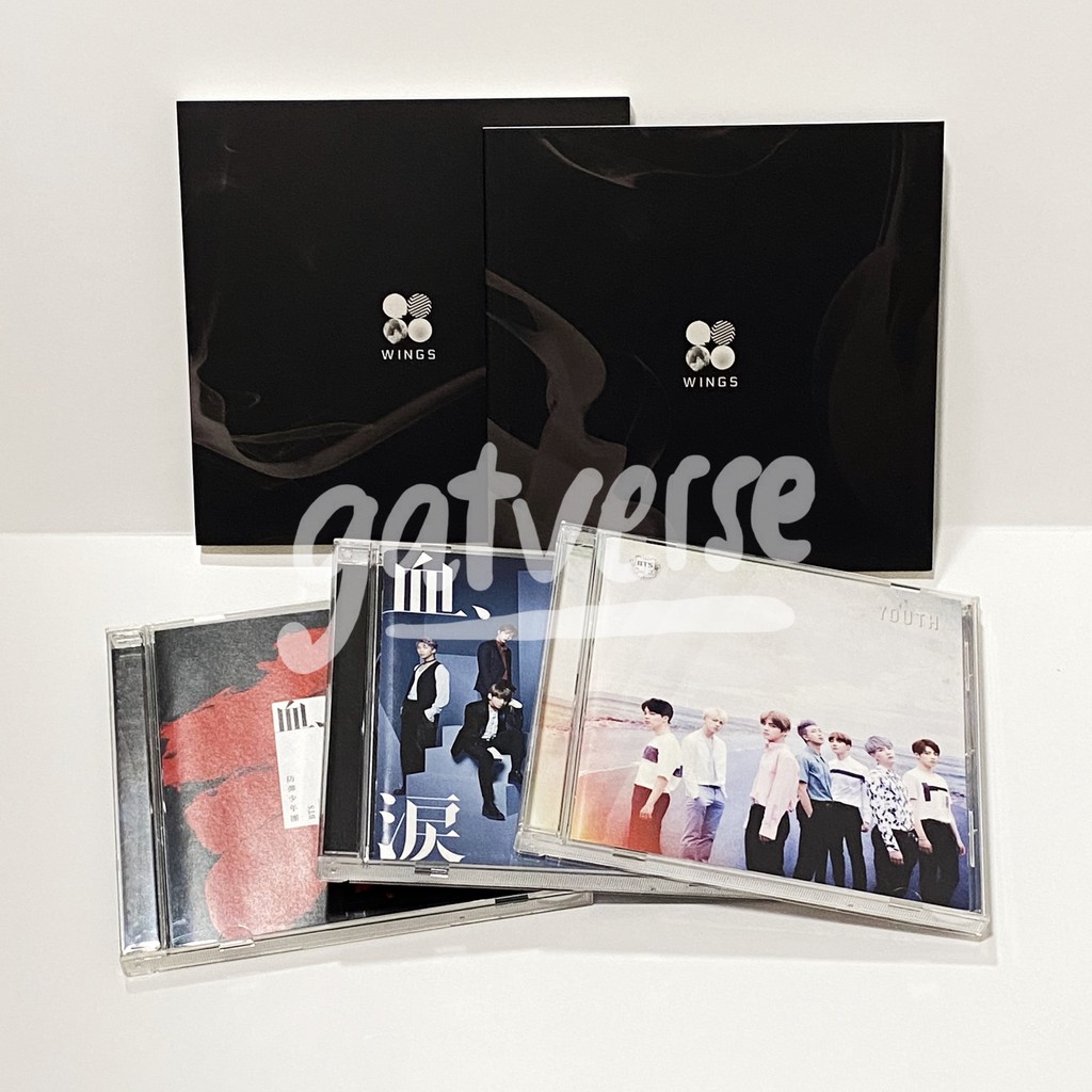 Jual BTS Wings I N, Japan Blood Sweat Tears BST C Reguler, Youth Album Unsealed | Shopee Indonesia