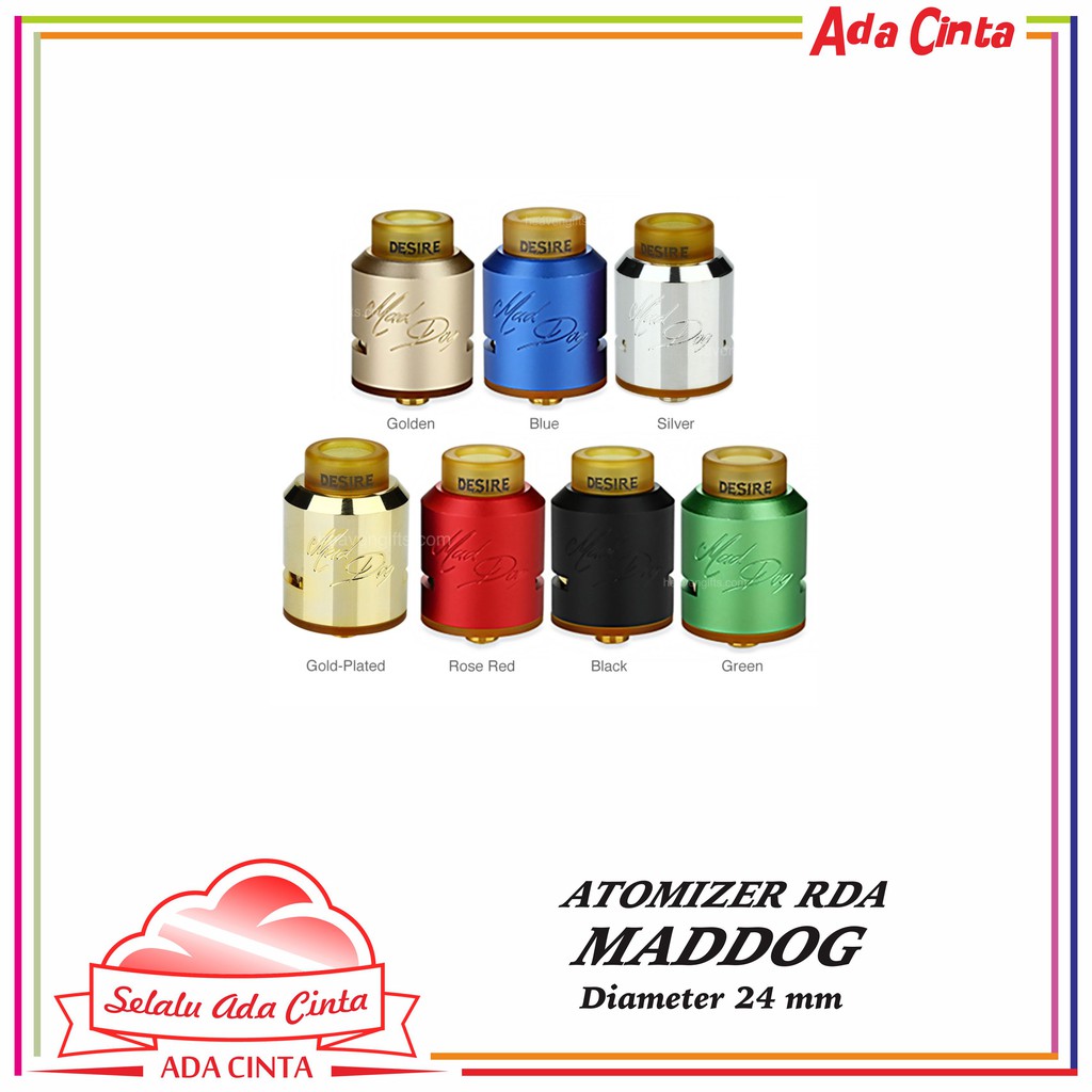 Jual ATOMIZER RDA MADDOG 24MM | Shopee Indonesia