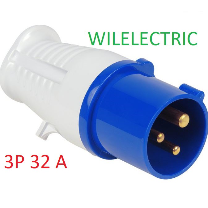 Jual Colokan steker 3P 32A / 32 A industri plug 3 kaki pin | Shopee ...