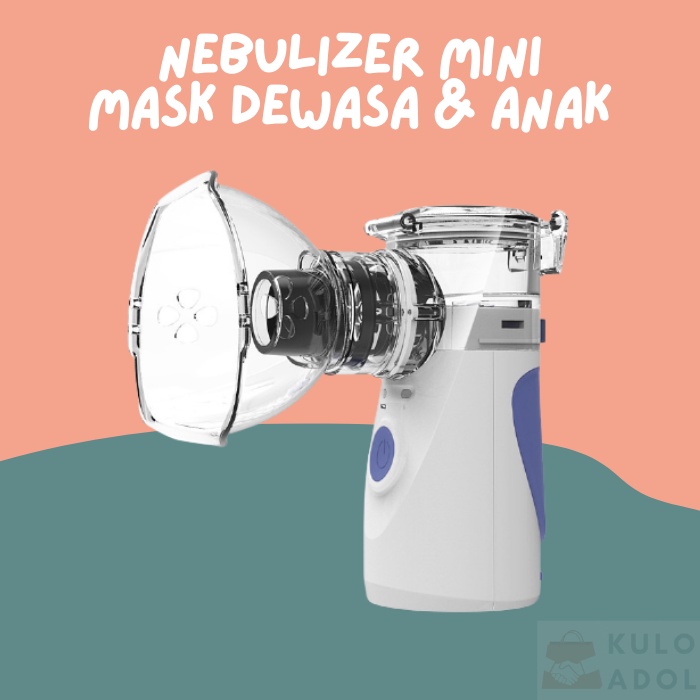 Jual Alat Terapi Uap Pernafasan Asma Batuk Pilek Flu Inhale Nebulizer Mini Portable Dewasa Anak ...