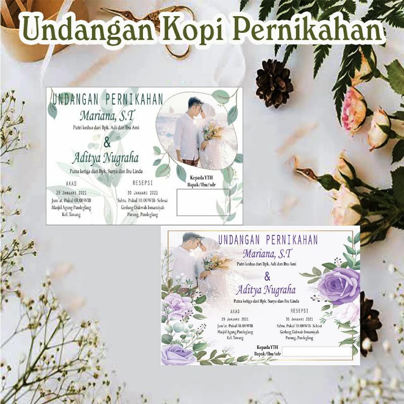 Jual undangan mini pernikahan undangan kopi | Shopee Indonesia
