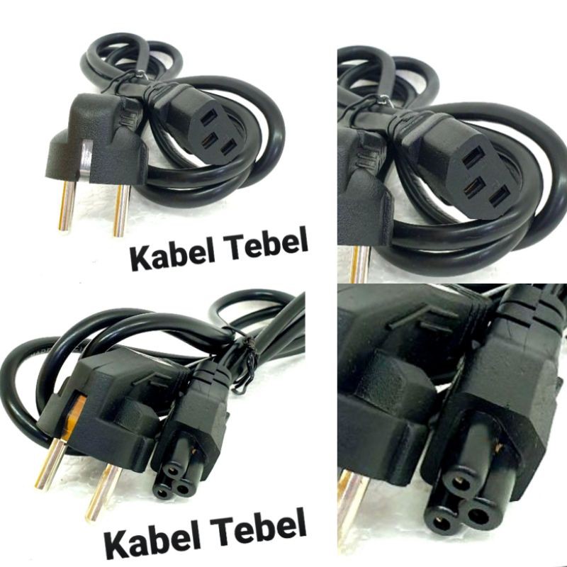 Jual Kabel Power Tebel PC Monitor CPU Adaptor Charger Laptop Notebook ...