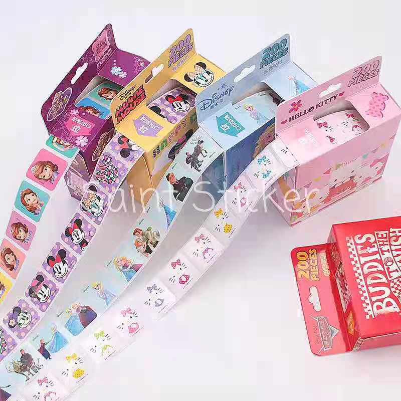 Jual Stiker Bonus Reward Sticker Karakter Kartun Disney Princess Roll ...