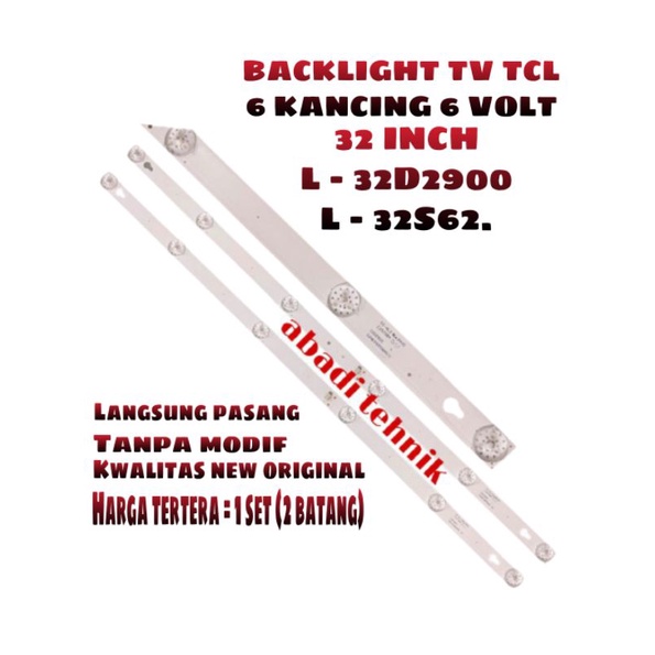 Jual Backlight led TV TCL 32 inch TCL 32D 2900 original harga utk ...