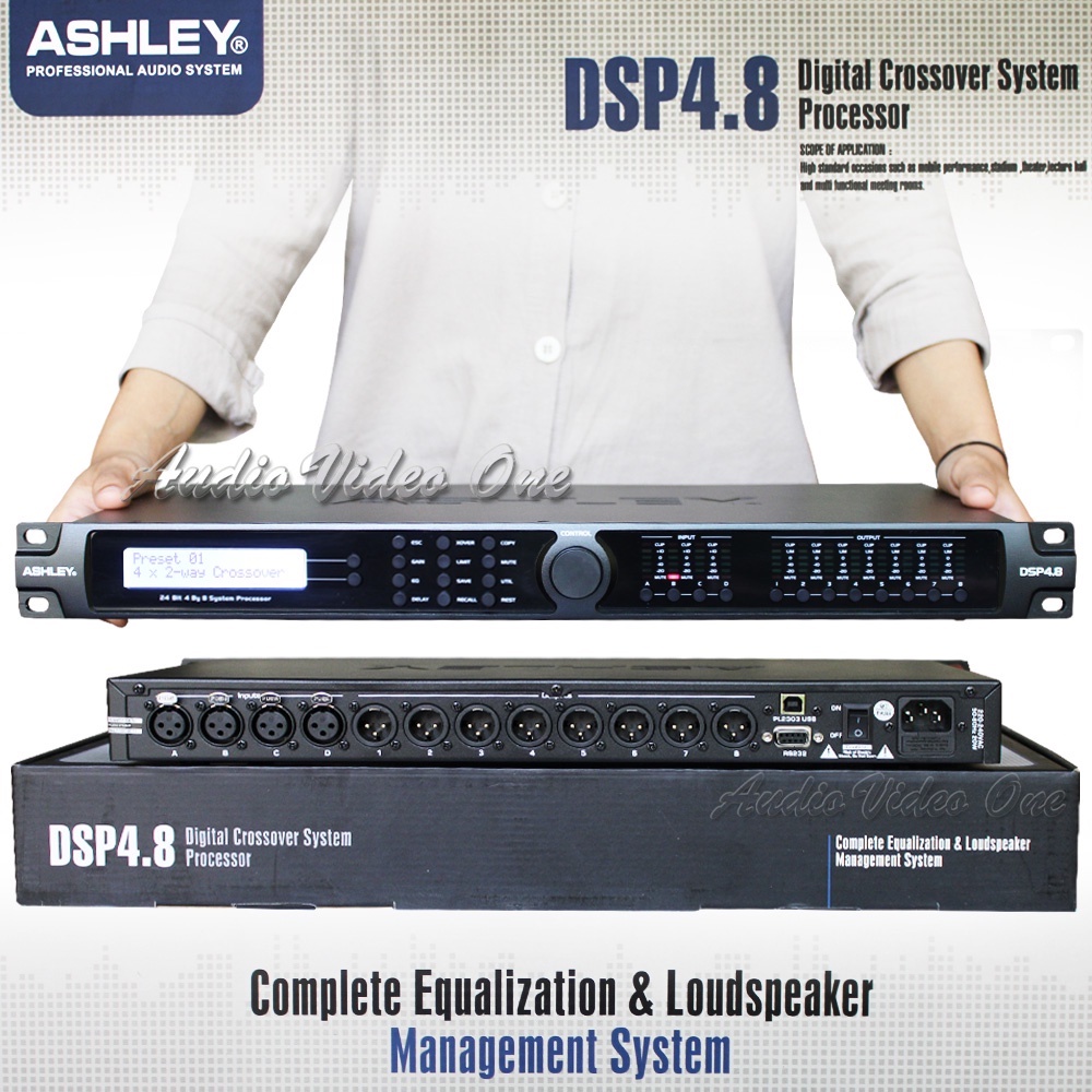Jual DLMS ASHLEY DSP4.8 CROSSOVER DIGITAL 4 INPUT 8 OUTPUT MANAGEMENT SYSTEM ASHLEY DSP 48 ...