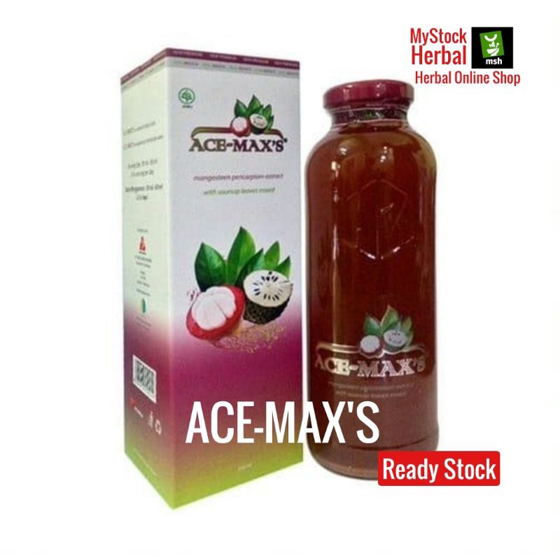 Jual Ace Max's ACE-MAX'S Ekstrak Kulit Manggis dan Daun Sirsak Botol Kaca 350ml | Shopee Indonesia