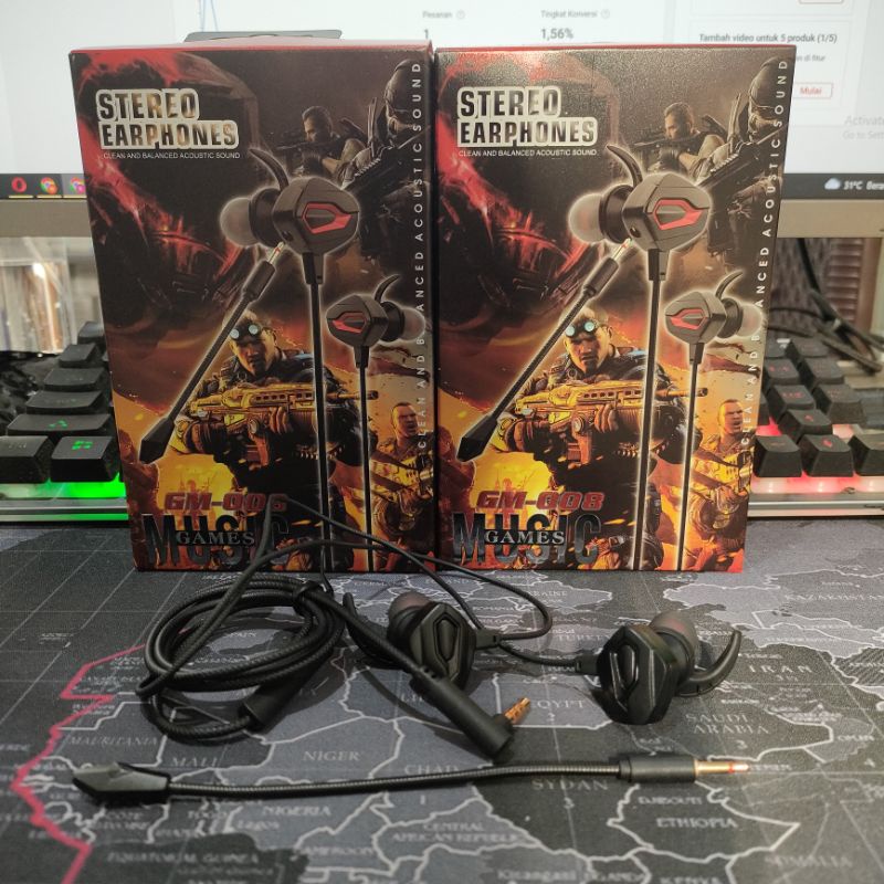 Jual Headset Gaming Dual Microphone PUBG MOBILE LEGEND Headphone Game ...