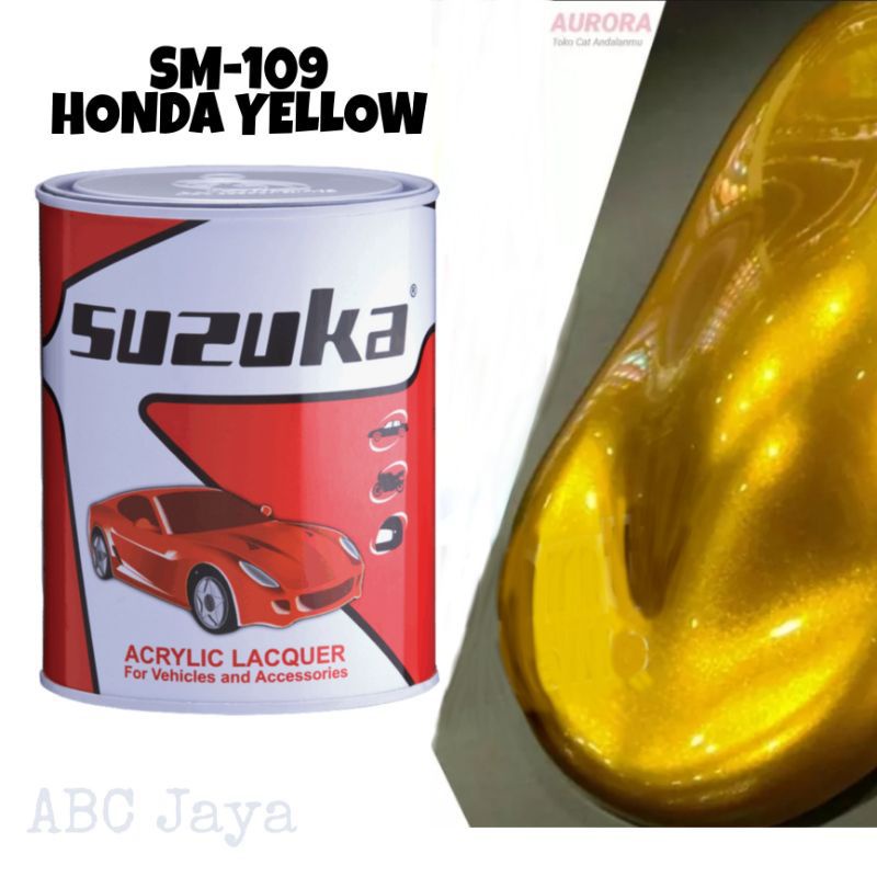 Jual Cat Suzuka SM-109 Honda Yellow 200gr Kuning Emas Metalic Honda ...