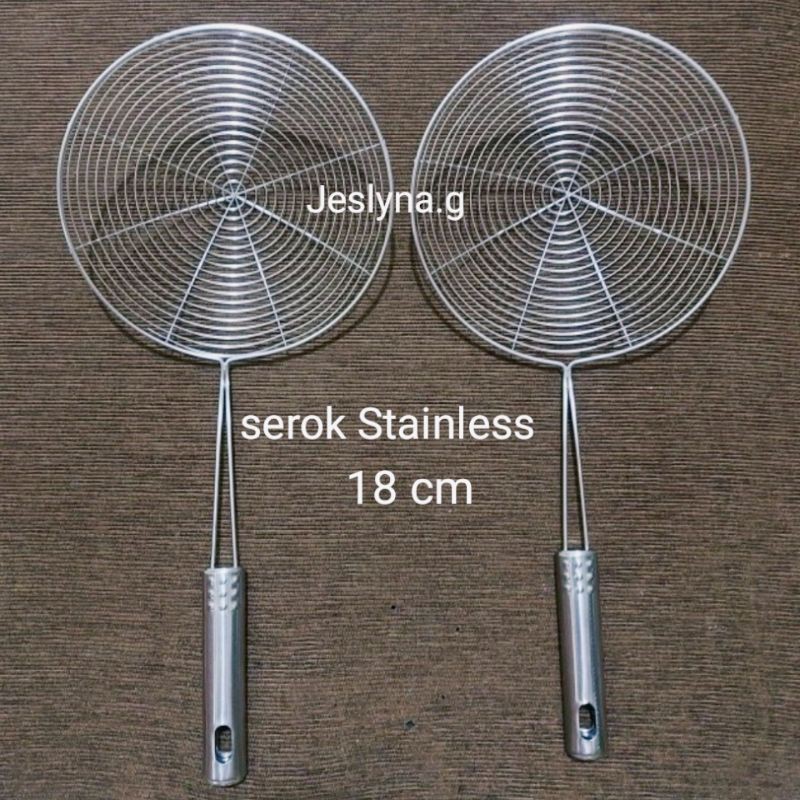 Jual SEROK GORENGAN STAINLESS STEEL/ SARINGAN MINYAK | Shopee Indonesia
