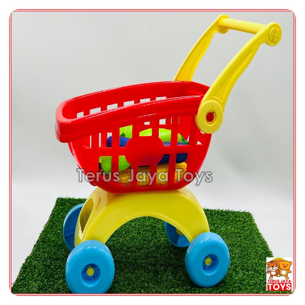 Jual NEW MAINAN ANAK SHOPPING TROLLEY / TROLLY SUPER MARKET /MAINAN ...