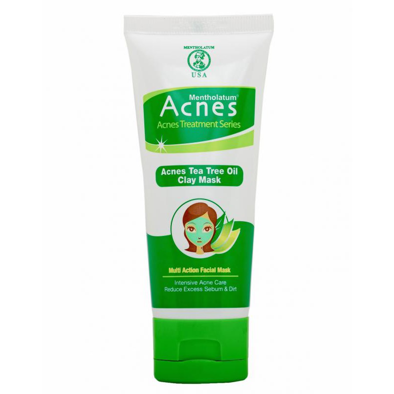 Jual Acnes Tea Tree Oil Clay Mask 50 gr (Masker Kulit Berjerawat ...