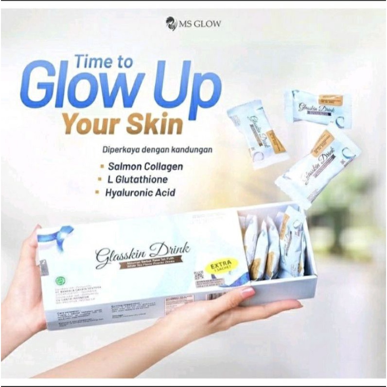 Jual GLASKIN DRINK MS GLOW MINUMAN COLLAGEN PEMUTIH KULIT | Shopee ...