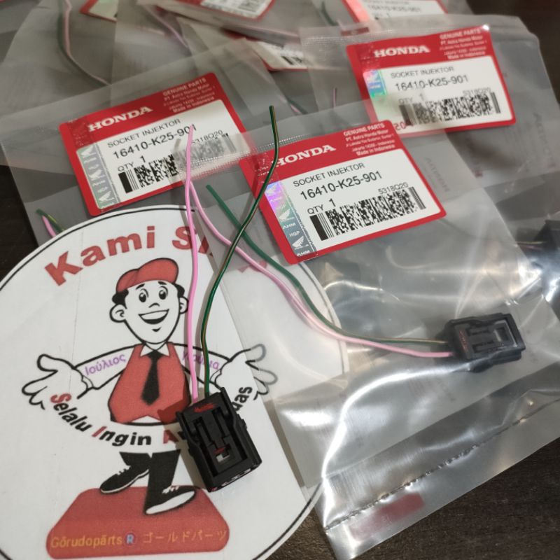 Jual 16410-K25-901 Socket injektor Honda Beat fi Vario fi CBR 150 ori ...