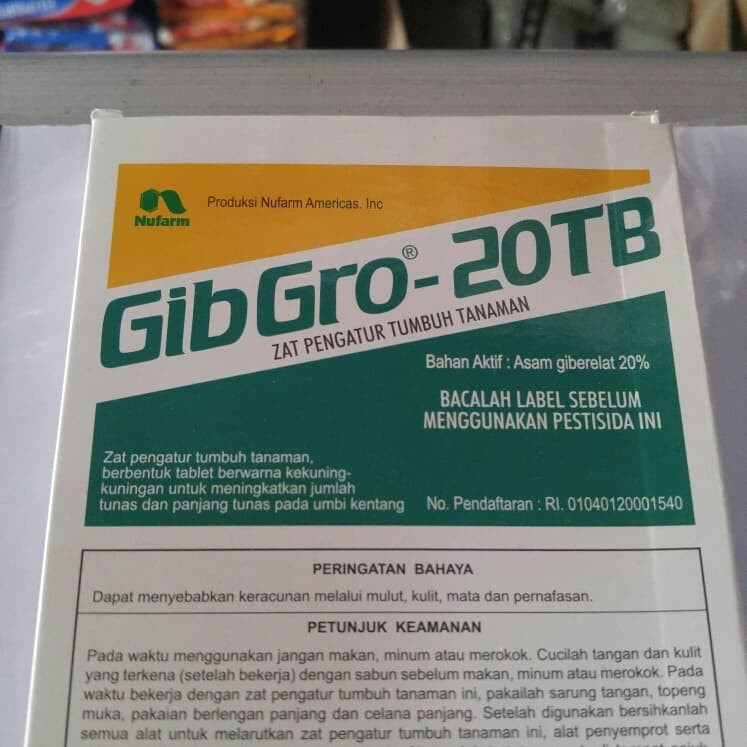 Jual ZPT Zat Pengatur Tumbuh Asam Giberelin Gib Gro Gibgro Tablet 20 TB ...