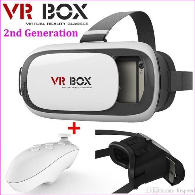 Jual VR box Plus Remote VR gear box generasi 2 Virtual 3D reality glasses | Shopee Indonesia