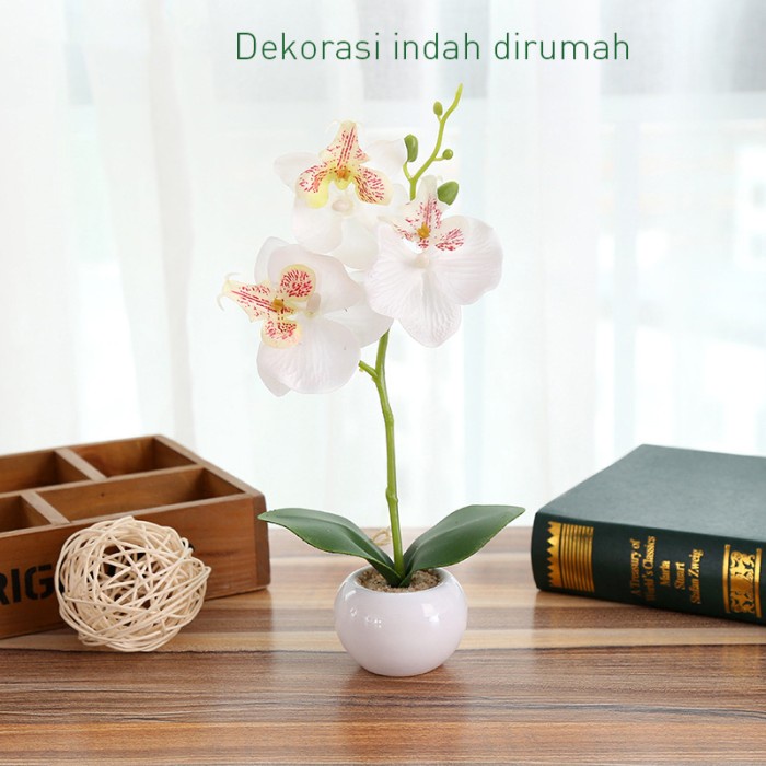 Jual AONEZ Artificial Flower Pot Bunga hias / Buatan Pohon Pinus 6 ...
