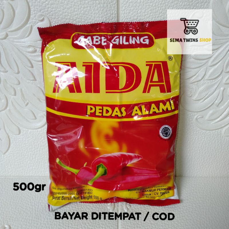 Jual Cabe Giling AIDA 500 gr - Cabe Kering | Shopee Indonesia