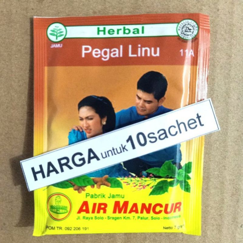 Jual Air Mancur Jamu Pegal Linu Isi 10 Sachet | Shopee Indonesia