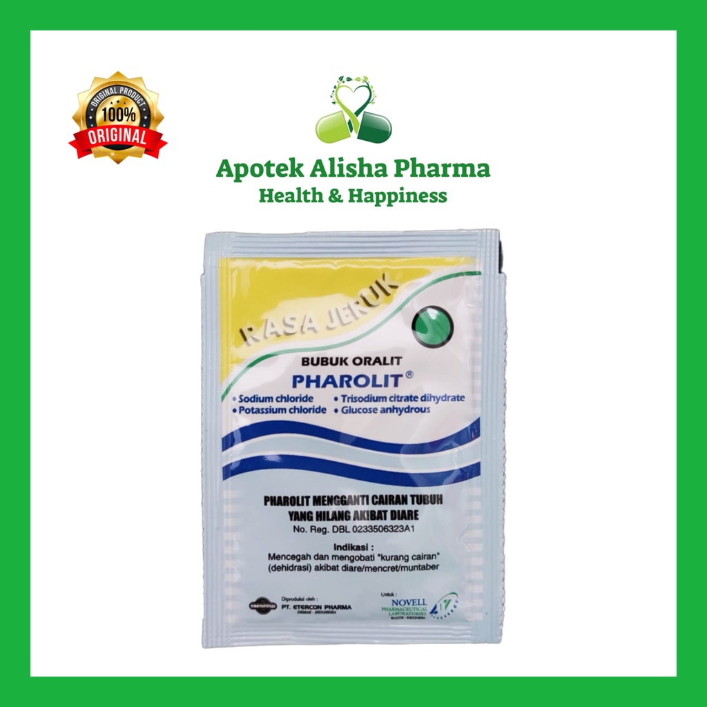 Jual Pharolit Bubuk Oralit (Pack 5sachet) - Parolit Sachet Pengganti ...