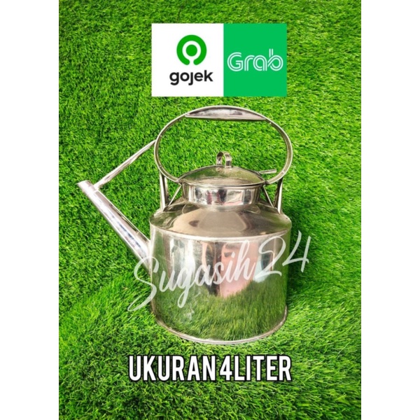 Jual Teko Ceret Angkringan 4 liter Stainless - 4 LITER | Shopee Indonesia