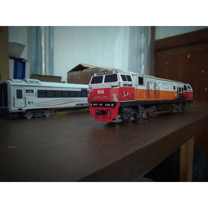 Jual papercraft lokomotof cc206 livery kemerdekaan RI ke 77 | Shopee ...