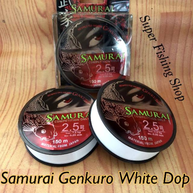Jual Senar Samurai Genkuro 150M White Doff | Shopee Indonesia