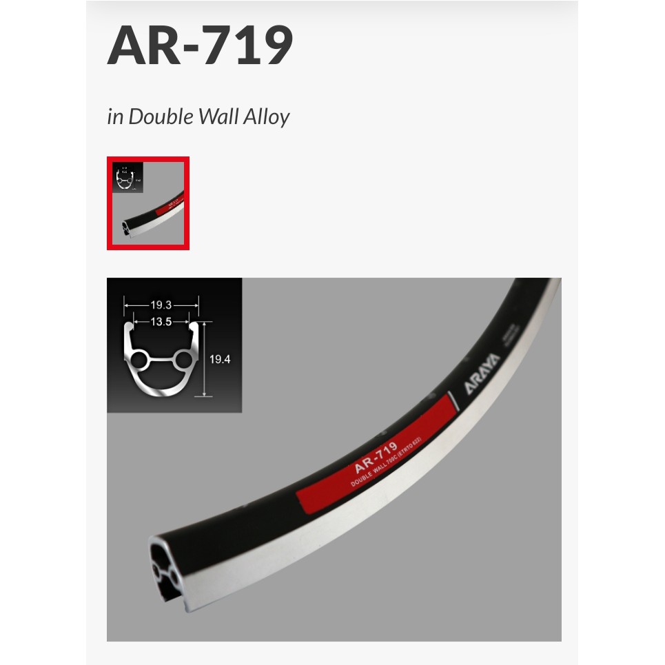 Jual Rims Velg 700c 32H Rims araya 700c 32Hole Velg araya 700c 32H - 1 ...