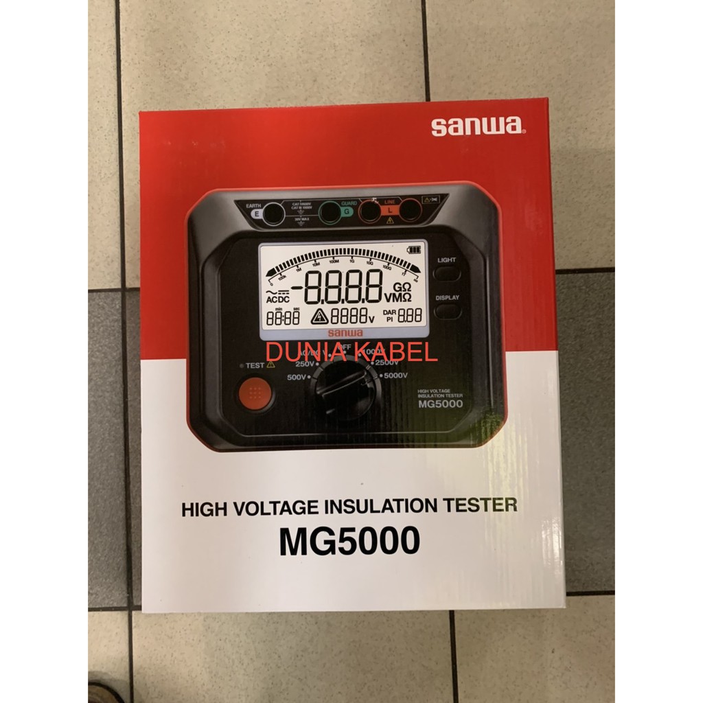 Jual High Voltage Insulation Tester Sanwa MG5000/ MG-5000 Ori | Shopee ...