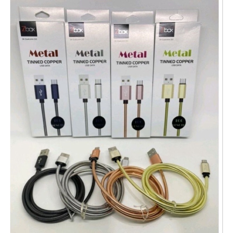 Jual Original Kabel Data ZBOX Metal Tinned Cooper Kabel Charging USB ...