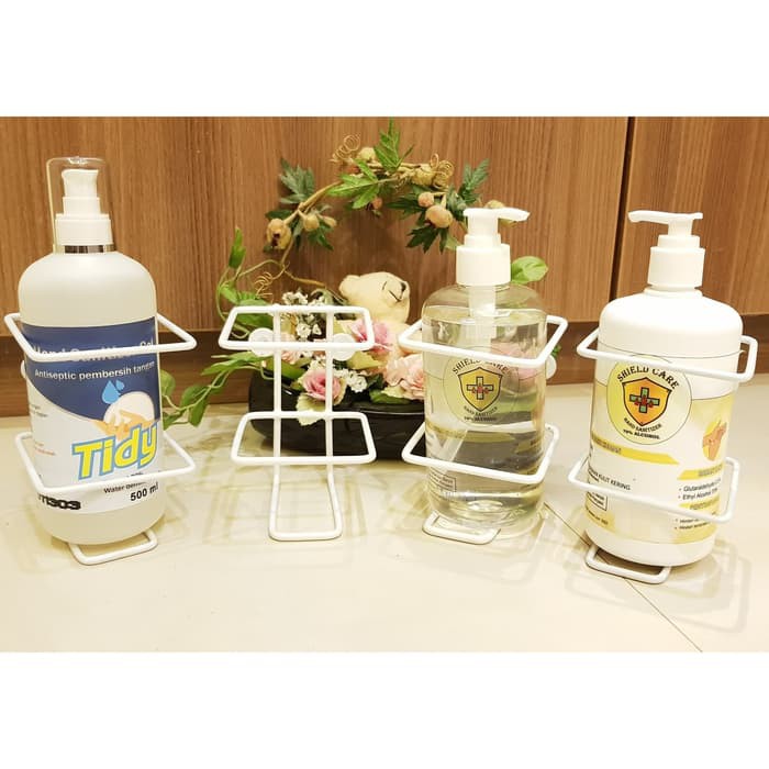 Jual Bracket Hand Sanitizer 500 ml Breket / Braket / Wall Bracket ...