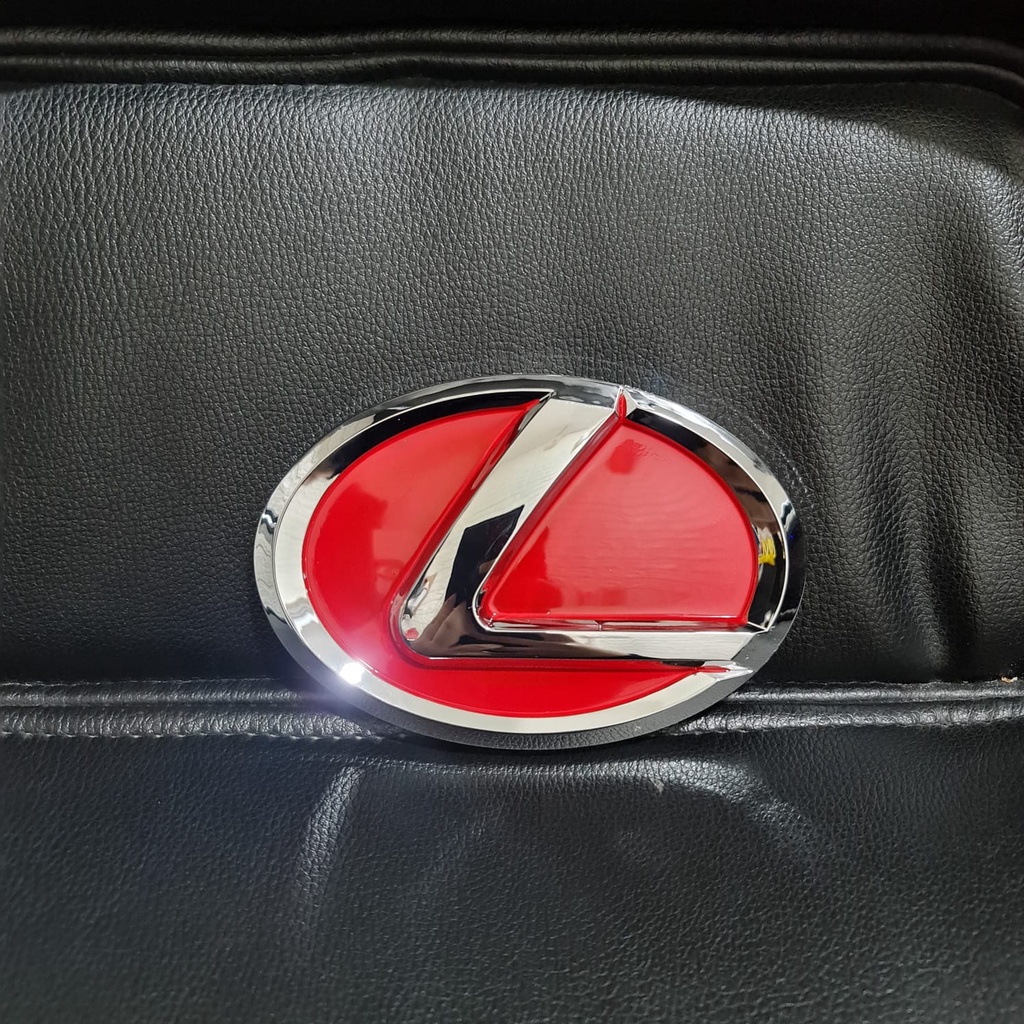 Jual Logo Emblem Mobil DEPAN BELAKANG MOBIL LEXUS MERAH - 15 CM ...