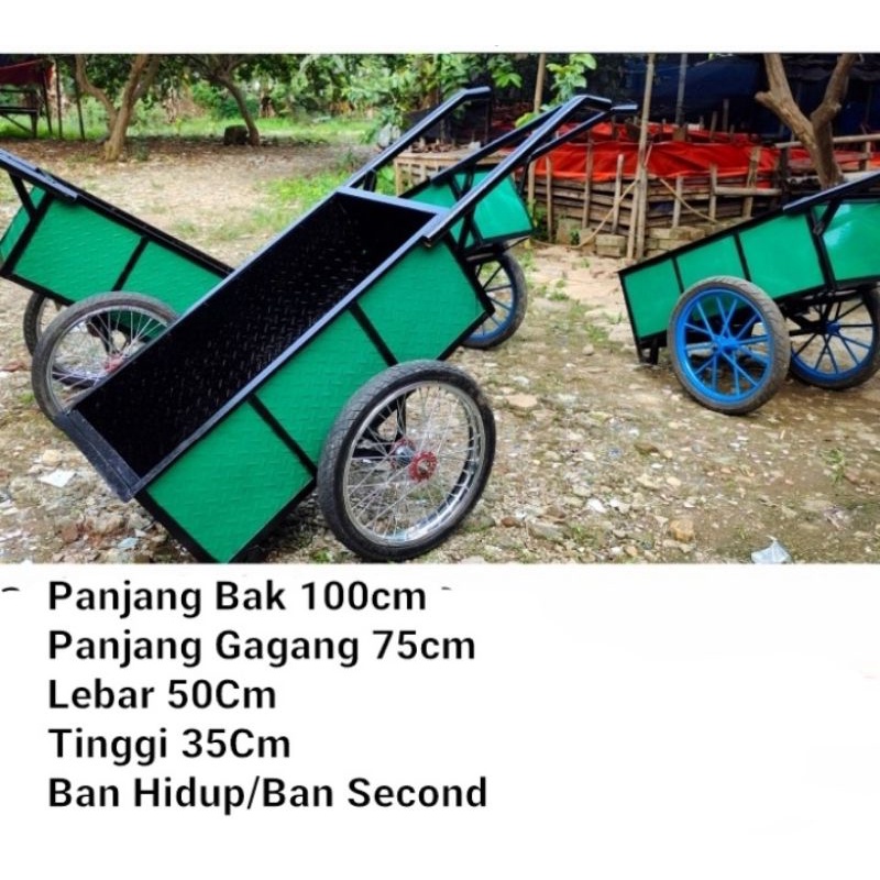 Jual Gerobak Besi Dorong Ukuran 100 x 55 x 35 | Shopee Indonesia