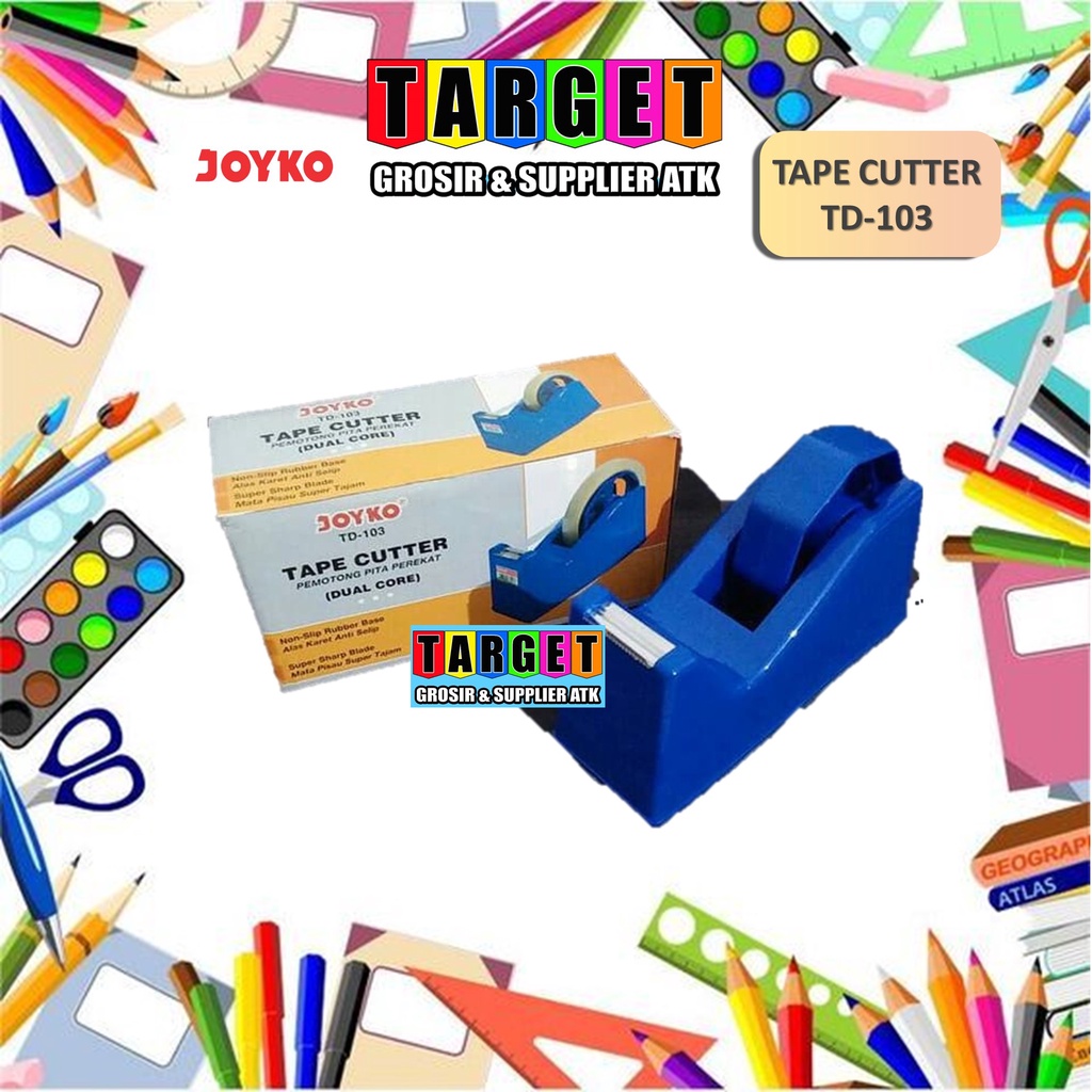 Jual JOYKO TD-103 TAPE CUTTER/TAPE DISPENSER SOLASI | Shopee Indonesia