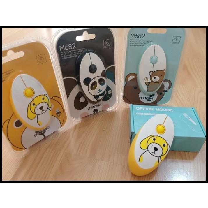 Jual Mouse Lucu Wireless Karakter Panda Bear Dog | Shopee Indonesia