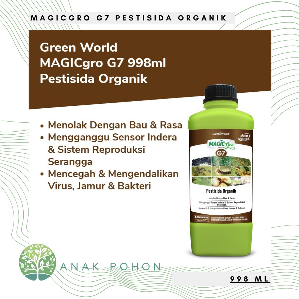 Jual Pestisida Organik MAGICgro G7 Bio-Pestisida Alami - GREEN WORLD ...