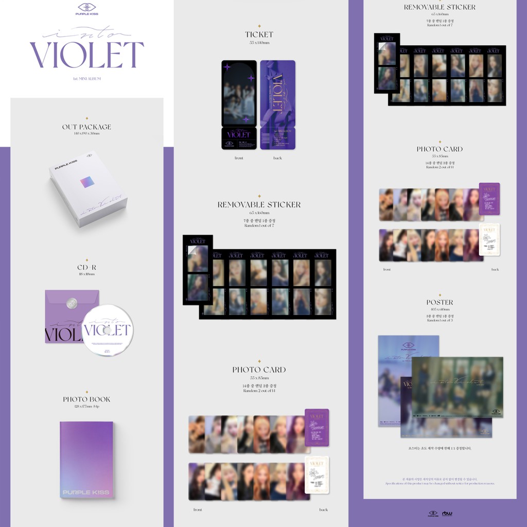 Jual PURPLE KISS 1st mini album - INTO VIOLET | Shopee Indonesia