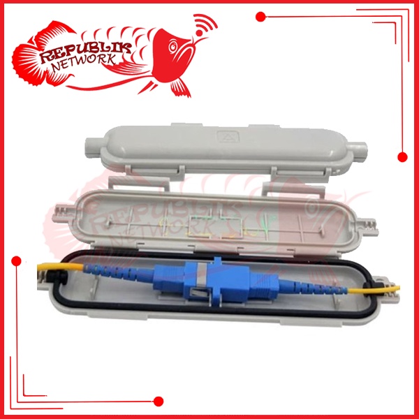 Jual Fiber Optic Protection BOX SC Adapter |FTTH Waterproof Join BOX ...