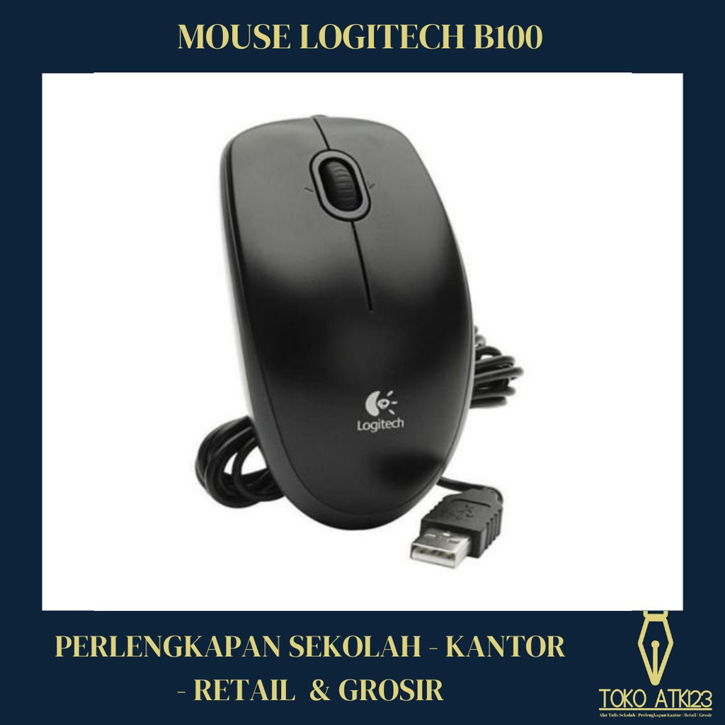 Jual Mouse Logitech B-100 B100 ORIGINAL!! | Shopee Indonesia