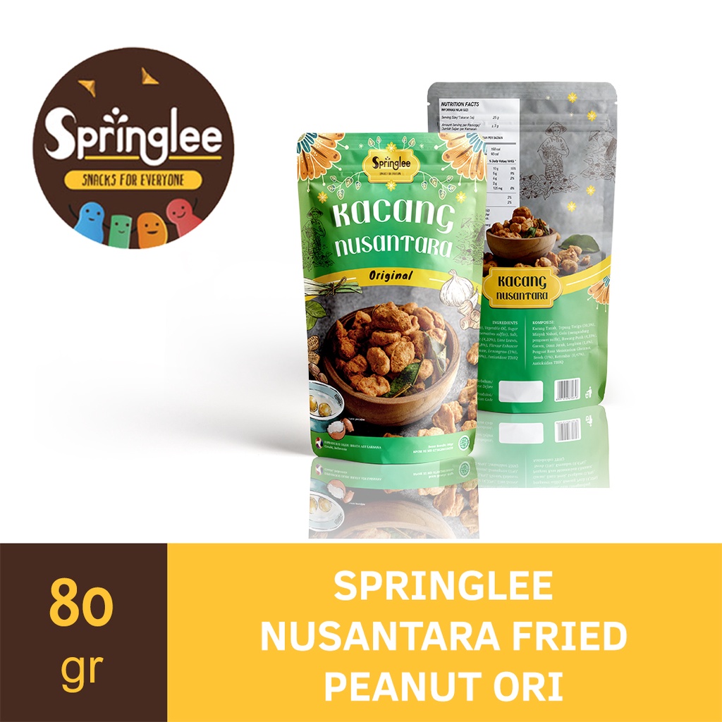 Jual Springlee Kacang Nusantara Original 80 gram | Shopee Indonesia