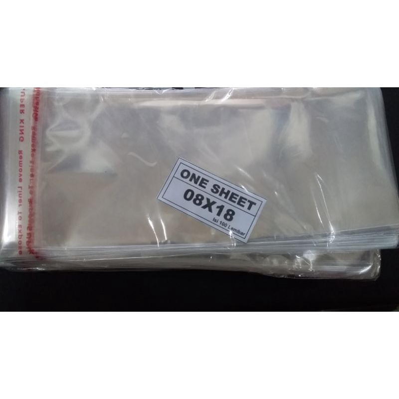Jual Plastik OPP one sheet 8x18 lembaran | Shopee Indonesia