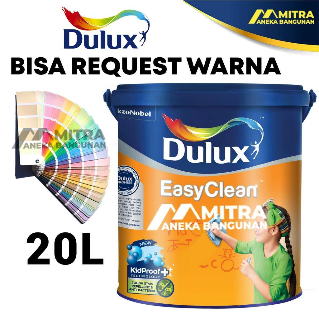 Jual DULUX EASY CLEAN 20 LITER PAIL / CAT TEMBOK ANTI NODA / BISA REQUEST WARNA TINTING | Shopee ...