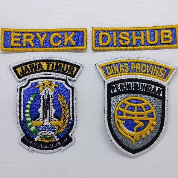 Jual Bordir Timbul PDH Dishub / Bordir Logo Timbul PDH Dishub / Logo ...