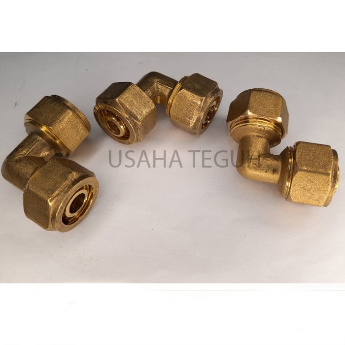 Jual Knie PE / Knie Sambung Air Panas / Elbow Sambung 1/2"/Sambungan pipa air panas kuningan ...