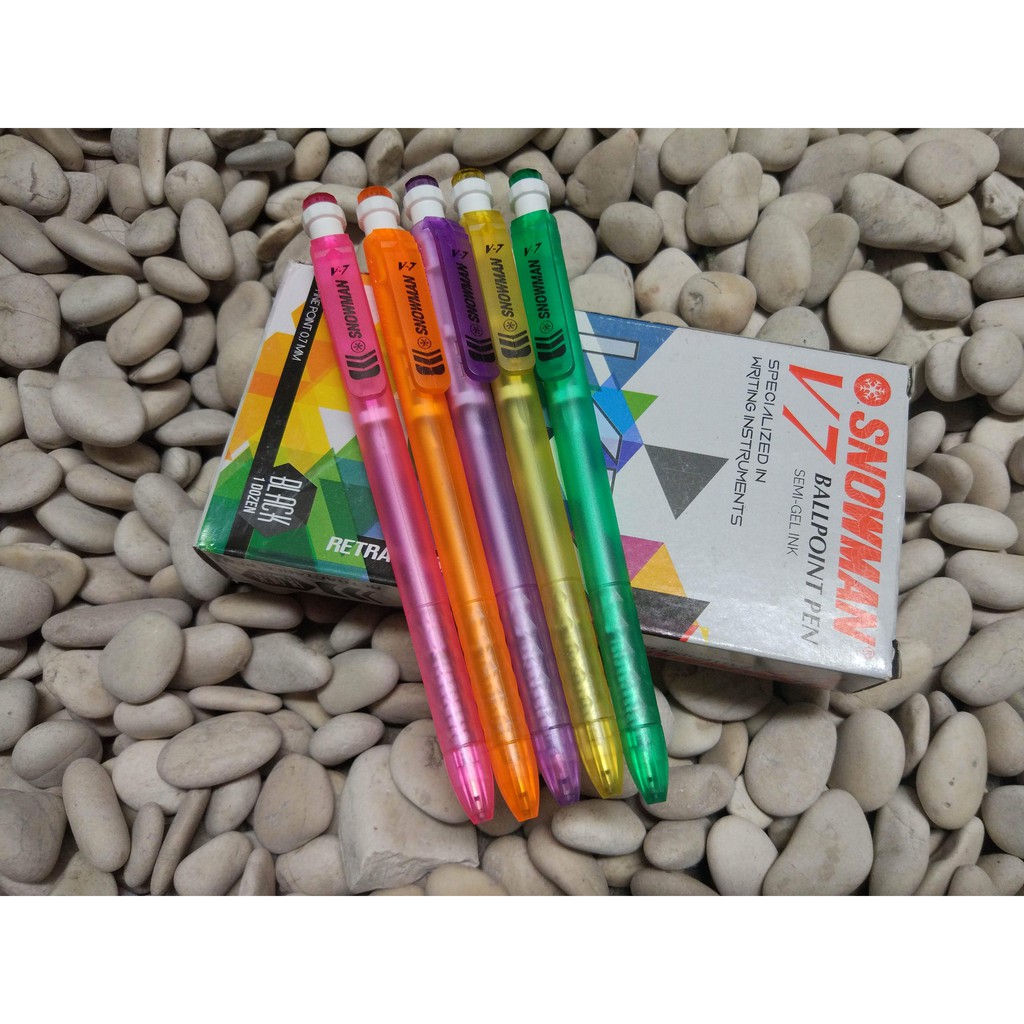 Jual Bolpoin Snowman V7 Mekanik | Shopee Indonesia