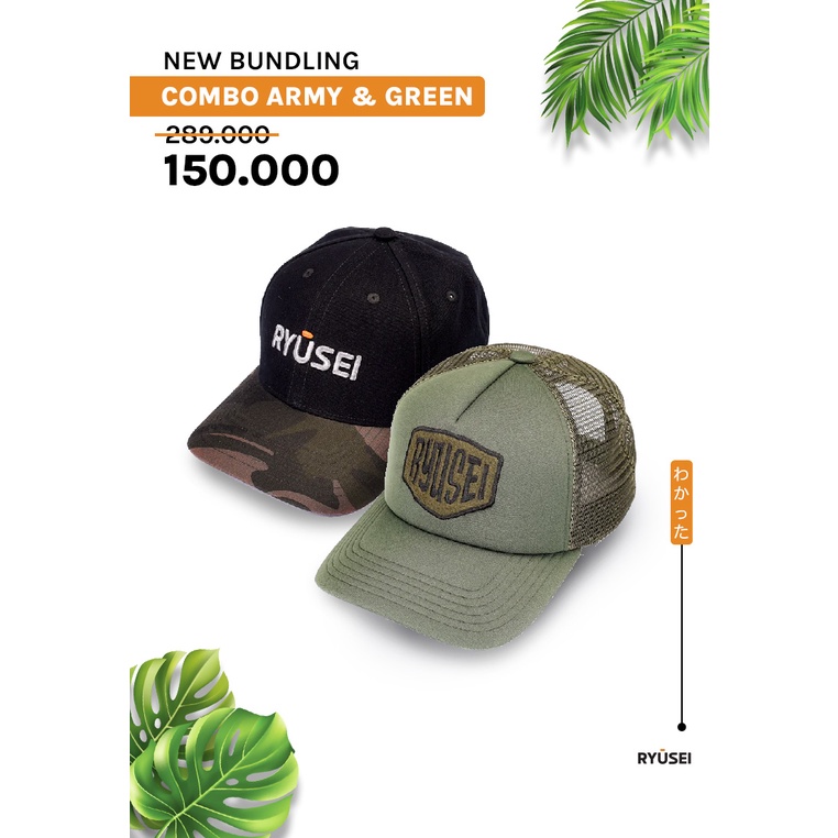 Jual [Bundling] Topi Combo Army & Green | Shopee Indonesia