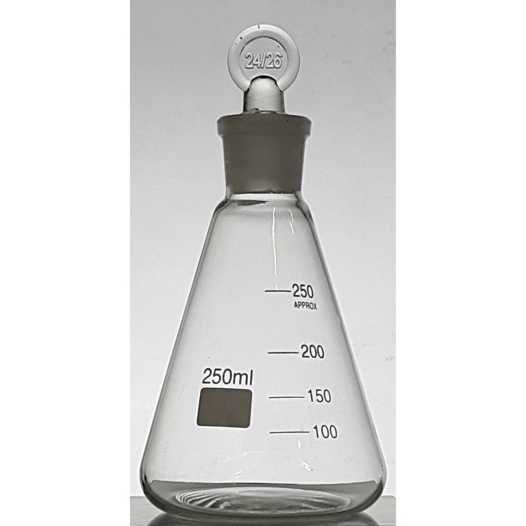 Jual CHINA Erlenmeyer + Tutup Kaca 100 ml | Shopee Indonesia